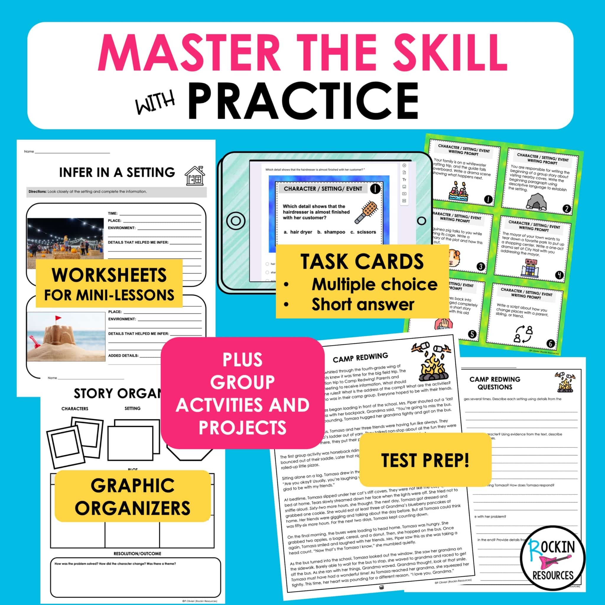 Depth of Characters, Settings & Events Reading Comprehension Mastery ...