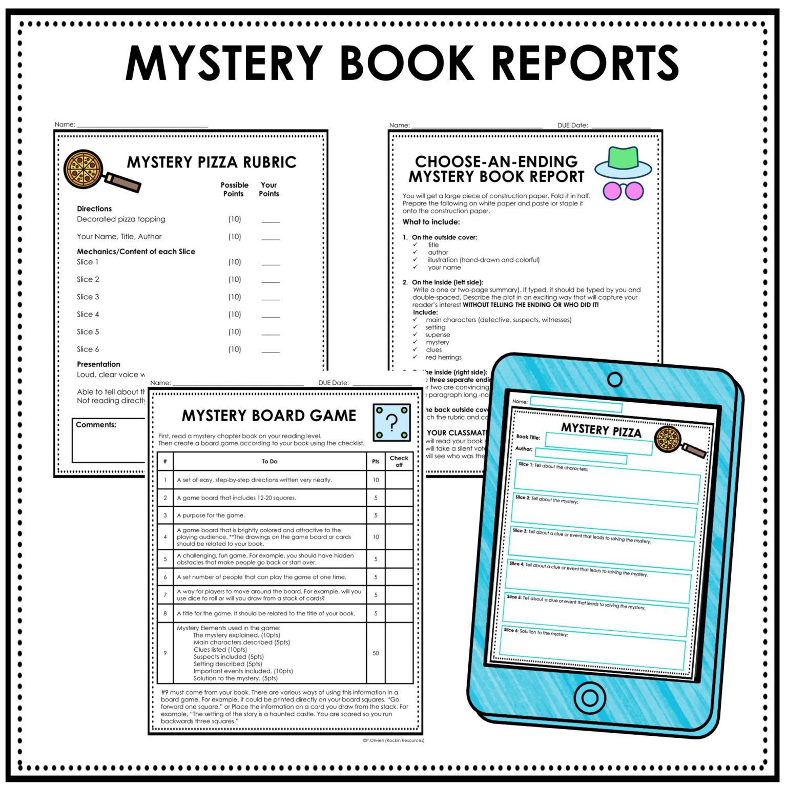 Book Reports that Motivate! Pick a Genre! - Rockin Resources