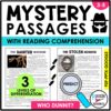 Mystery Passages with Reading Comprehension Questions - Rockin Resources