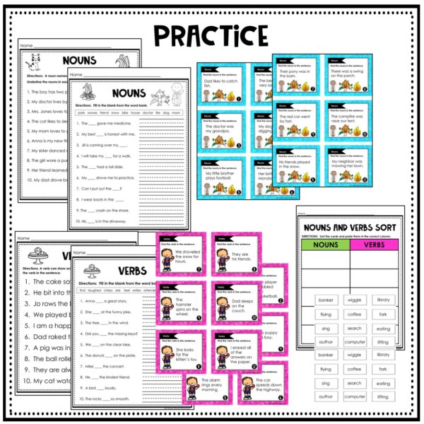 Nouns and Verbs - Rockin Resources