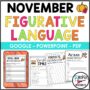 November Figurative Language - Fall - Autumn - Rockin Resources