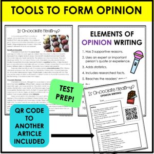 Opinion Writing Prompt: Is Chocolate Healthy? - Rockin Resources