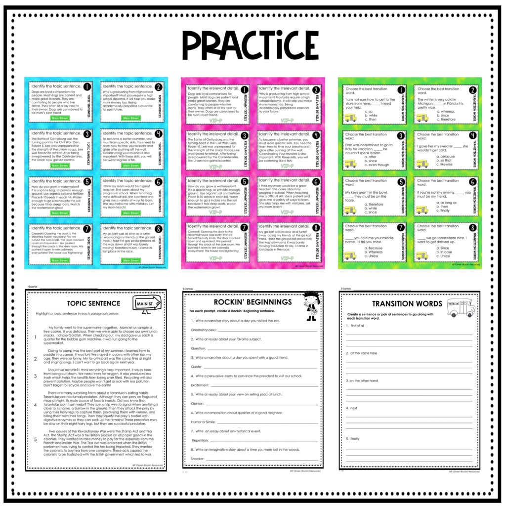 Step-by-Step Paragraph Writing - Rockin Resources