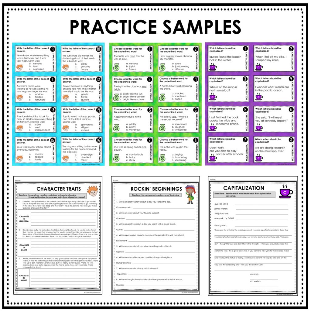 Writing Mini Lesson #4- Run-On Sentences - Rockin Resources