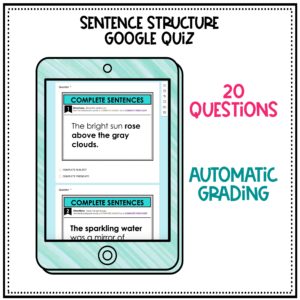 Sentence Structure and Paragraph Writing Google Version - Rockin Resources