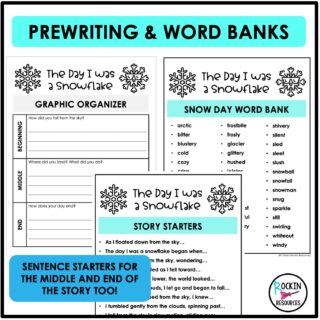 Snowflake Narrative Writing | WINTER WRITING ACTIVITY | SNOWFLAKE CRAFT ...