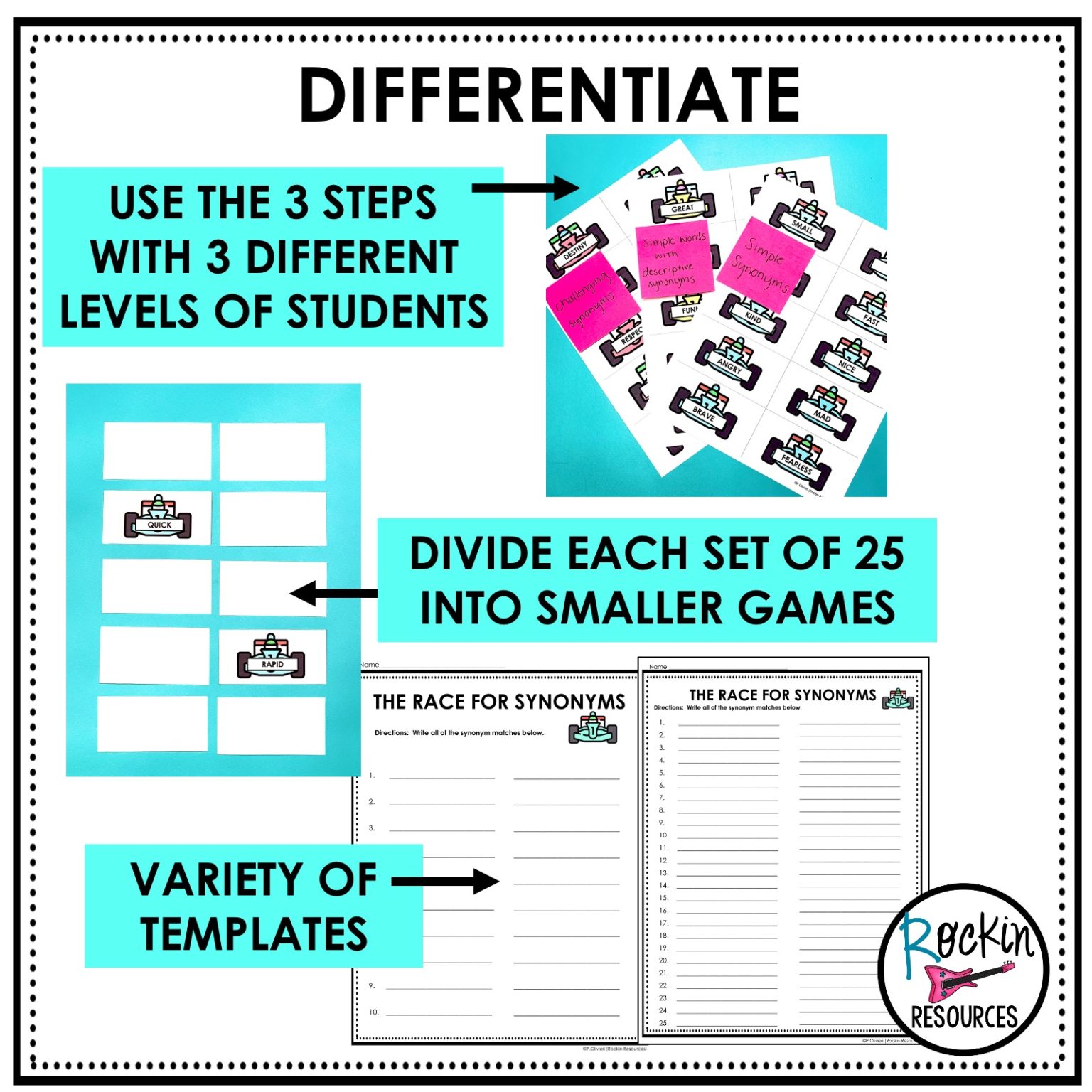 SYNONYMS | SYNONYMS GAME | SYNONYMS CENTER - Rockin Resources