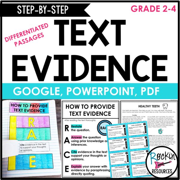 Step-by-Step Text Evidence Unit Grades 2-4 - Rockin Resources