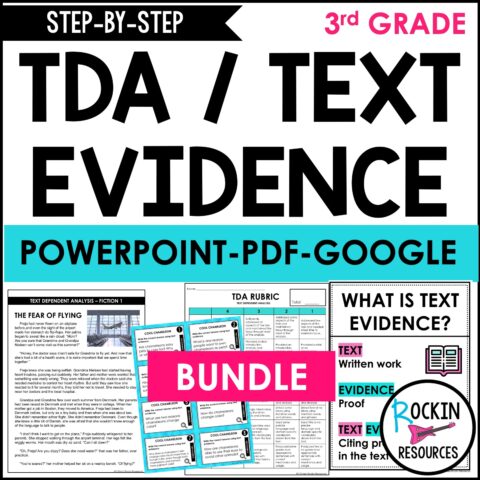 TEXT DEPENDENT ANALYSIS 3RD GRADE AND TEXT EVIDENCE UNIT BUNDLE ...