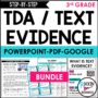 TEXT DEPENDENT ANALYSIS 3RD GRADE AND TEXT EVIDENCE UNIT BUNDLE ...
