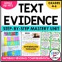 Step-by-Step Text Evidence Unit for Grades 4-6 - Rockin Resources