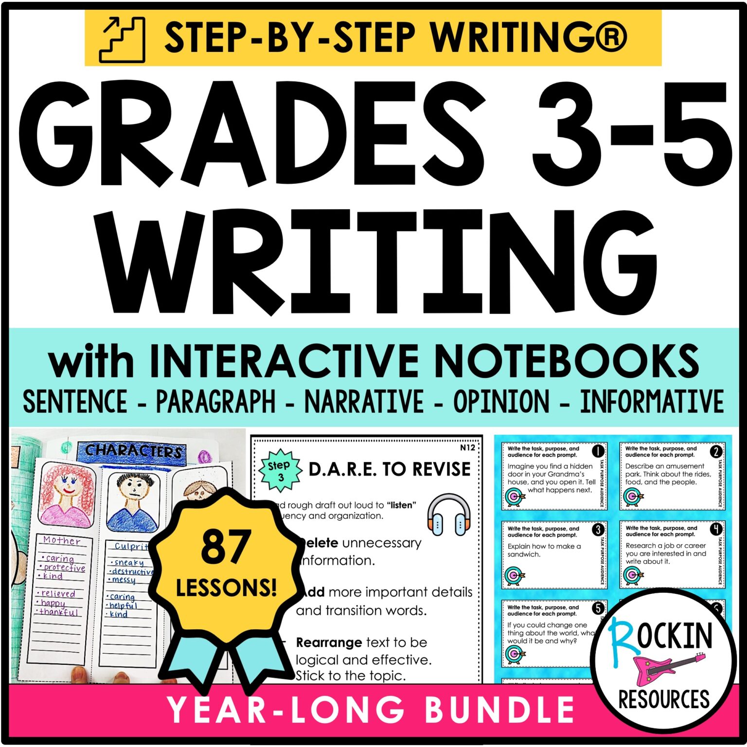 Writing Mini Lesson #32- CUPS to Edit - Rockin Resources
