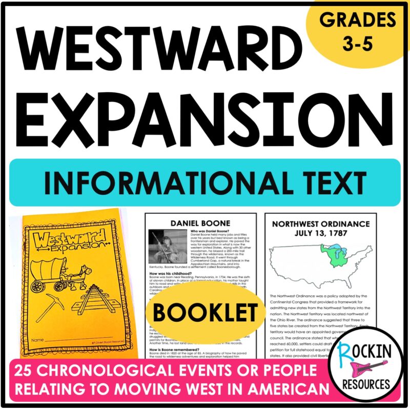Westward Expansion Informational Text Booklet - Rockin Resources